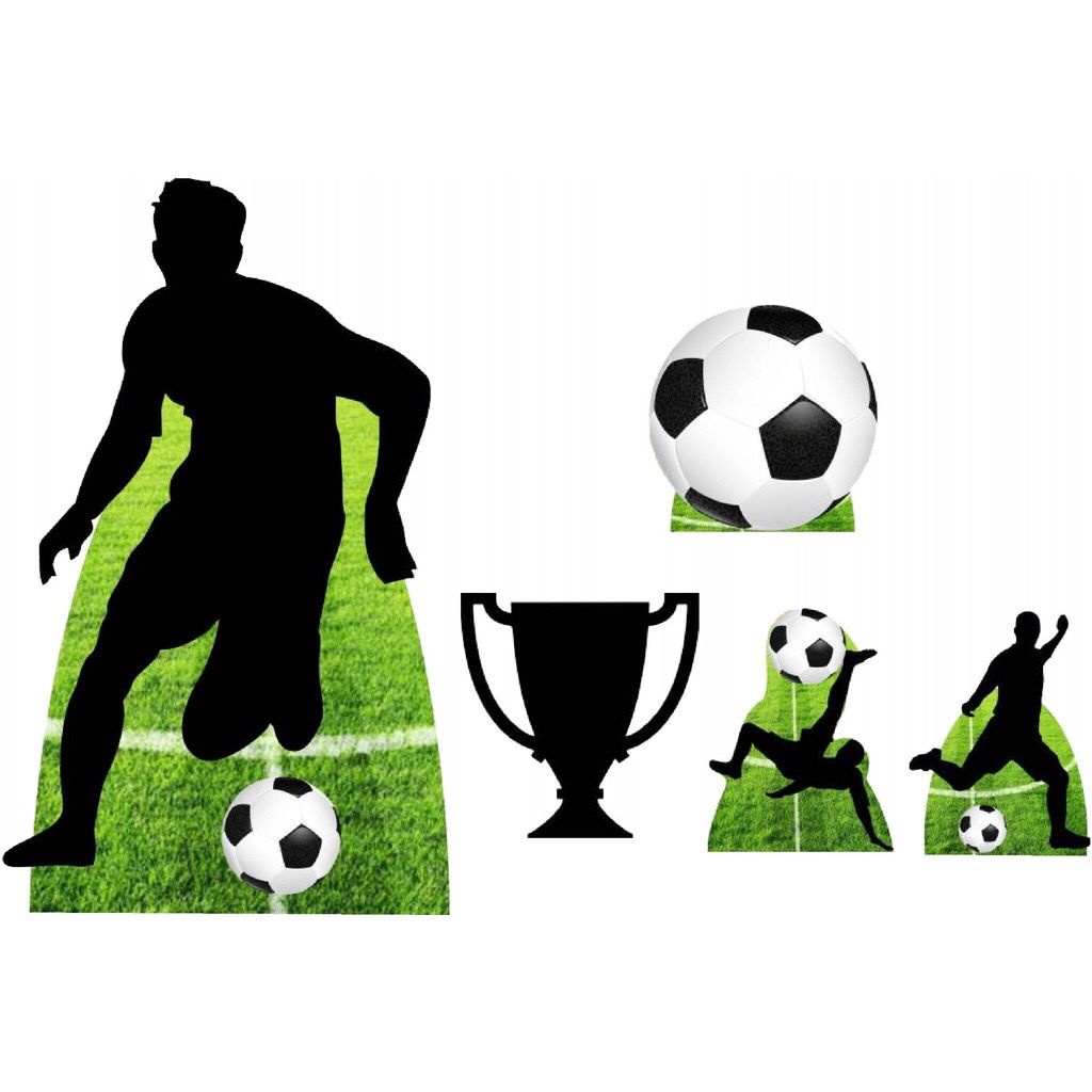 kit completo um cenario de chao e 4 displays de mesa em mdf futebol ...