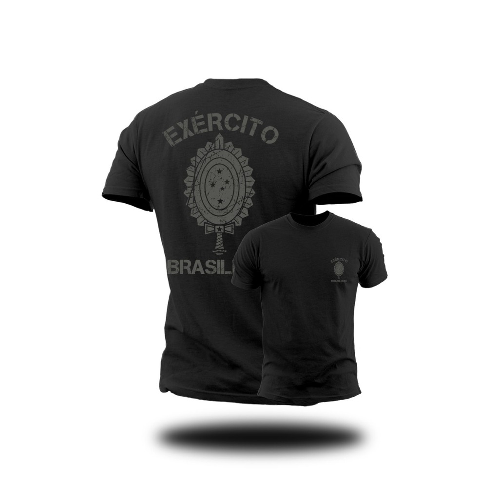 Camiseta Exército Brasileiro Especial Preto | Shopee Brasil