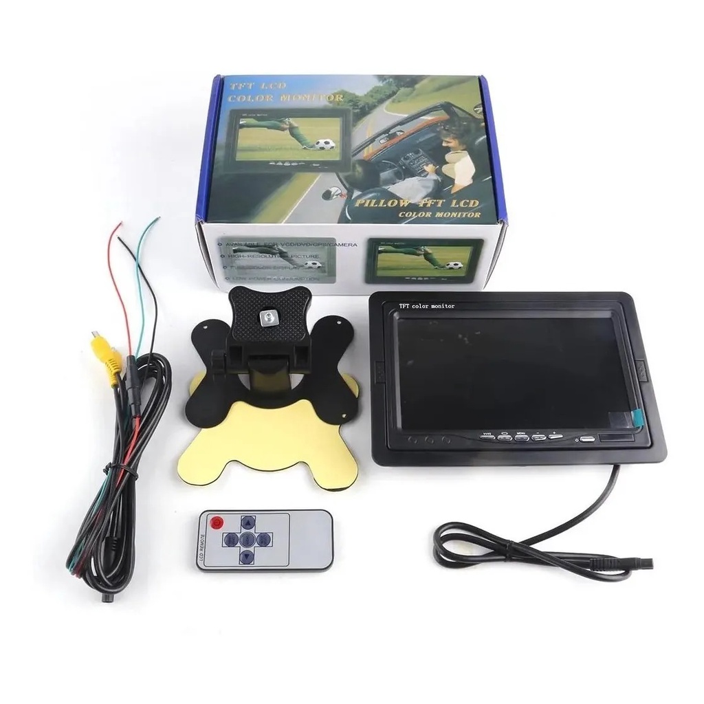 Monitor Lcd 7 Polegadas Rca Para Carro E Câmeras Segurança | Shopee Brasil