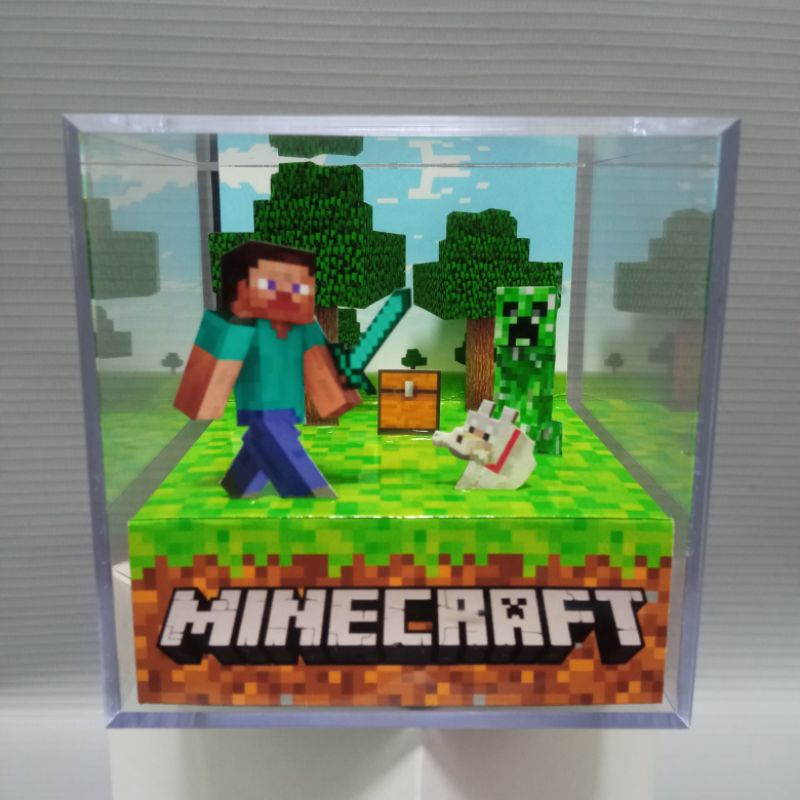 Cubo Diorama Minecraft | Shopee Brasil