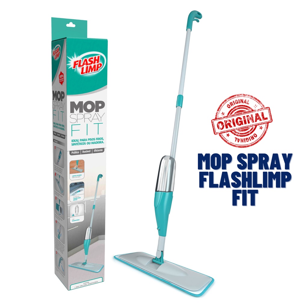 Mop Spray FIT Flashlimp - O Melhor Mop da categoria. | Shopee Brasil