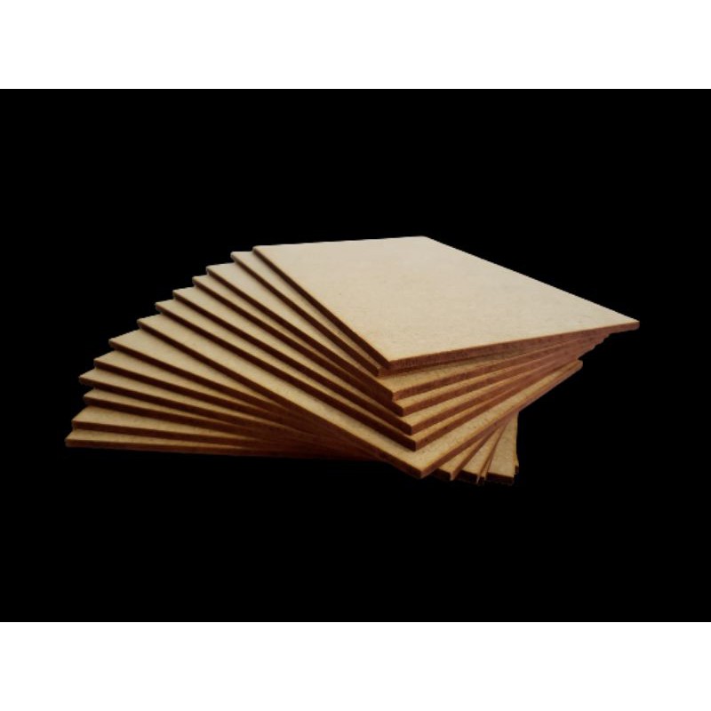 Placa Chapa Recorte em Madeira Mdf 3mm 10x15cm 10 Unidades Corte a ...