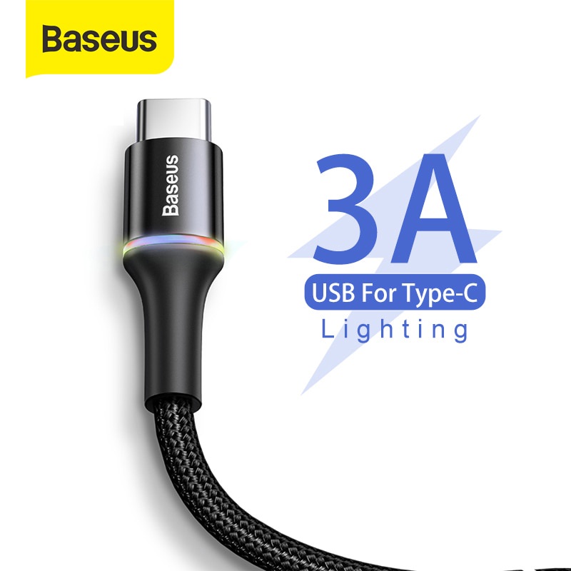 Baseus data cable Type-C 3A 2A USB C Mobile phone cable fast charging ...
