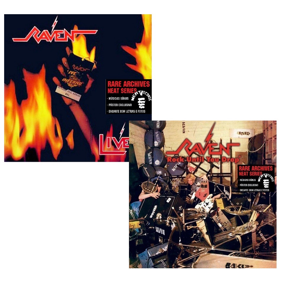 Raven - Live at the Inferno e Rock Until you Drop - 2 cds - Novos ...