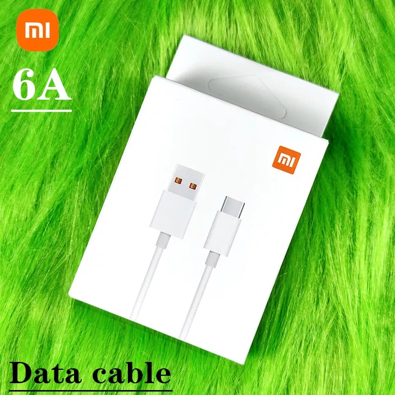 Cabo USB Original Xiaomi 120W Tipo C 6A De Carregamento De Celular Rápido Para Redmi Note 10 10S ...