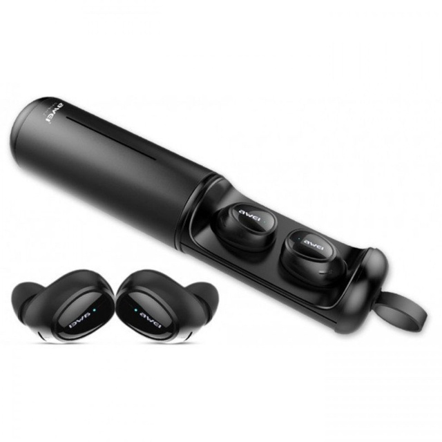 Fone De Ouvido Bluetooth Awei T5 Case Carregador Intra Auricular ...
