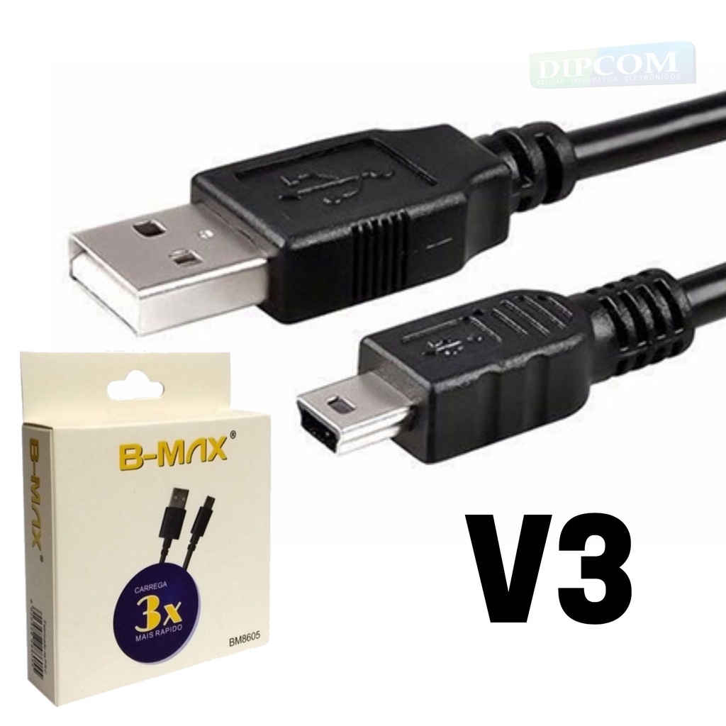 Cabo V3 x USB - com e sem filtro Marcas exbom B-max sem caixa | Shopee ...