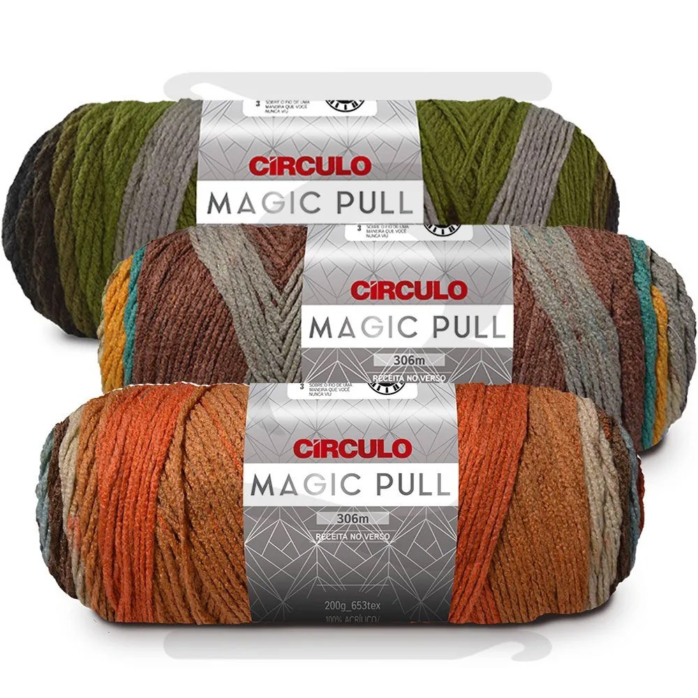 Fio Lã Magic Pull Circulo 200g | Shopee Brasil