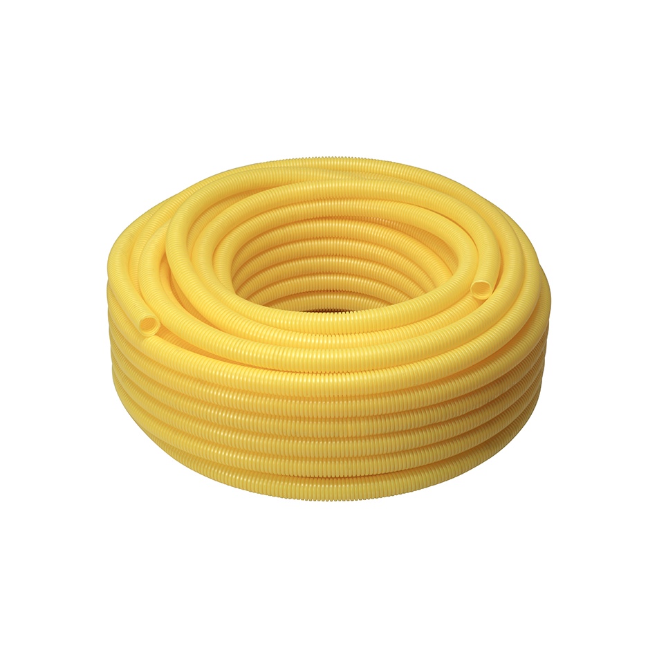 Conduite eletroduto corrugado flexivel pvc 25mm x 50mm amarelo - KRONA ...
