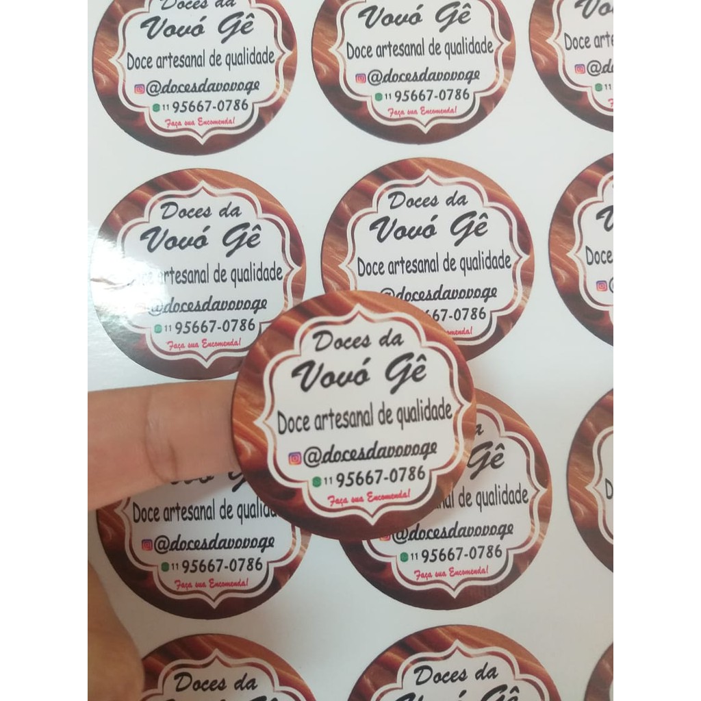 50 Adesivos 5x5 de VINIL PERSONALIZADO COM CORTE | Shopee Brasil