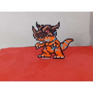 Totem Greymon-Digimon/pixelart/hamabeads/perlerbeads. | Shopee Brasil