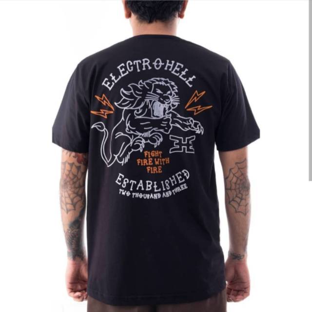 Camiseta ELECTROHELL MTSR LIONGUARD BK | Shopee Brasil