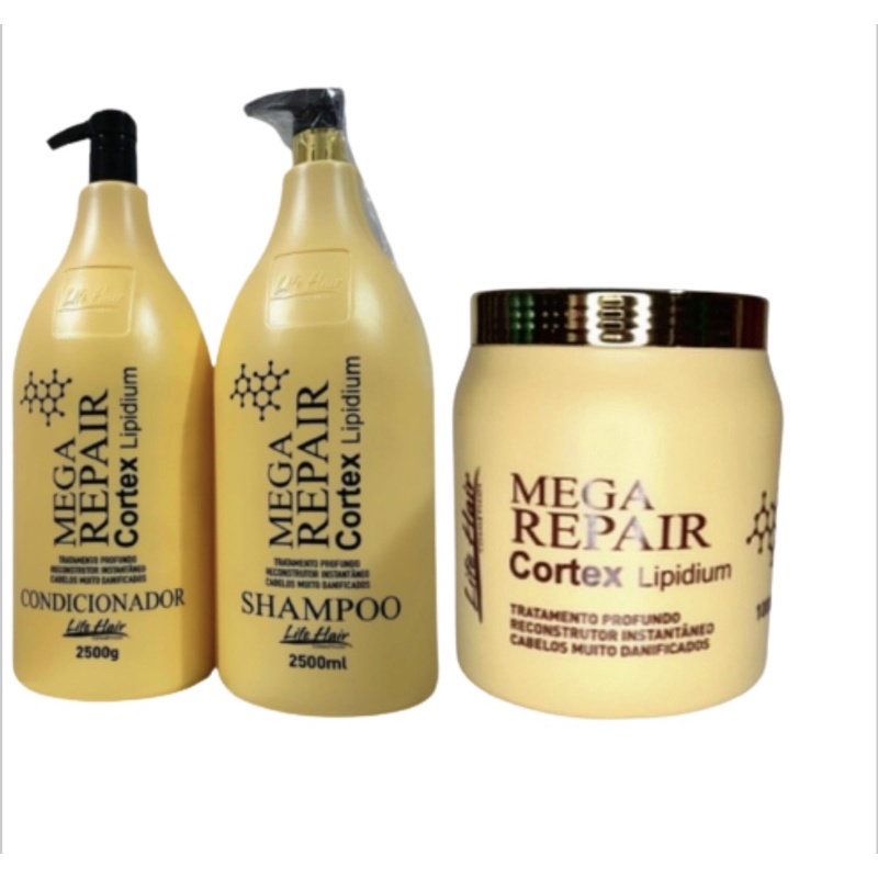 Kit Manutenção Mega Repair Cortex Lipidium Life Hair Shampoo ...