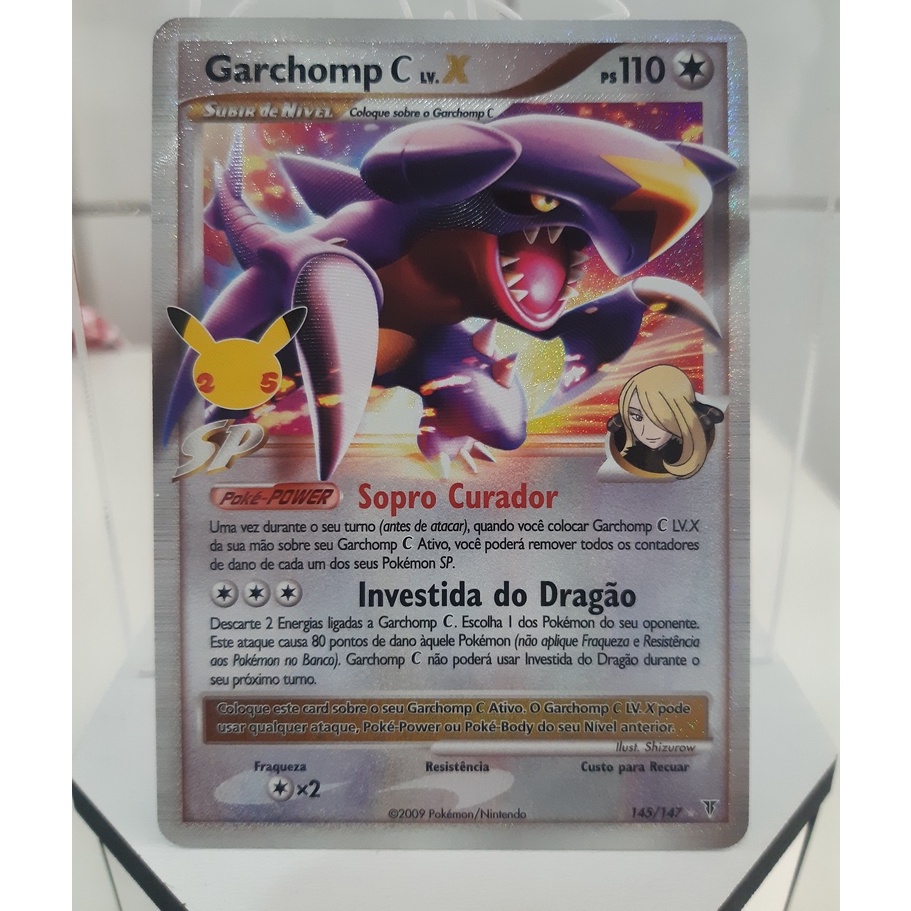 Carta Pokemon - Garchomp C LV.X (18/25) | Shopee Brasil