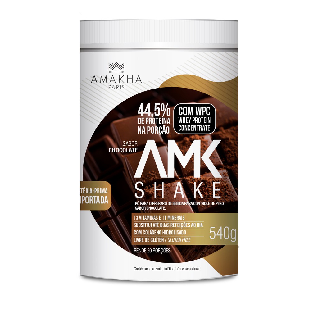 Shake AMK Amakha Paris 540g Sabor Chocolate | Shopee Brasil