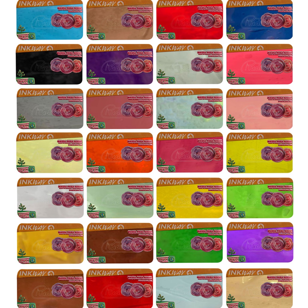 Massa Biscuit 85g Diversas Cores Ink Way PROMOÇÃO | Shopee Brasil