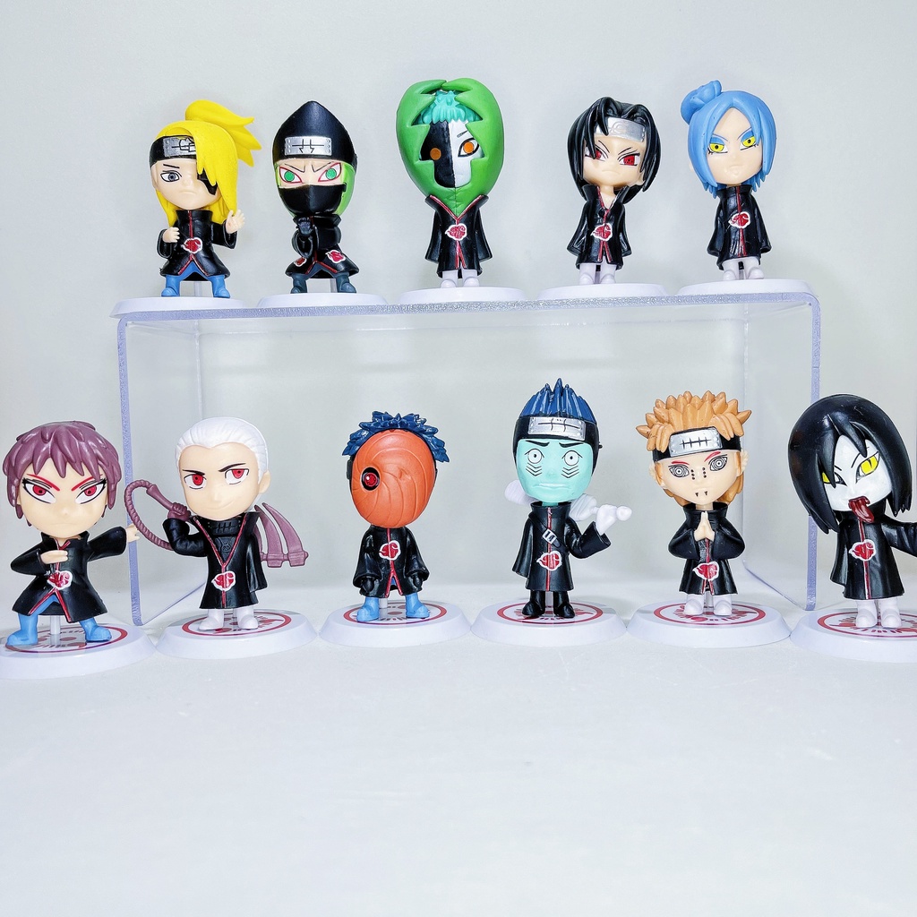 Coleção Completa Akatsuki Action Figure 8cm Bonecos Colecionáveis ...