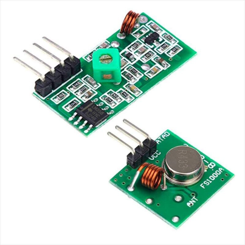 Módulo Rf Transmissor Receptor 433mhz Arduino Rx Tx | Shopee Brasil