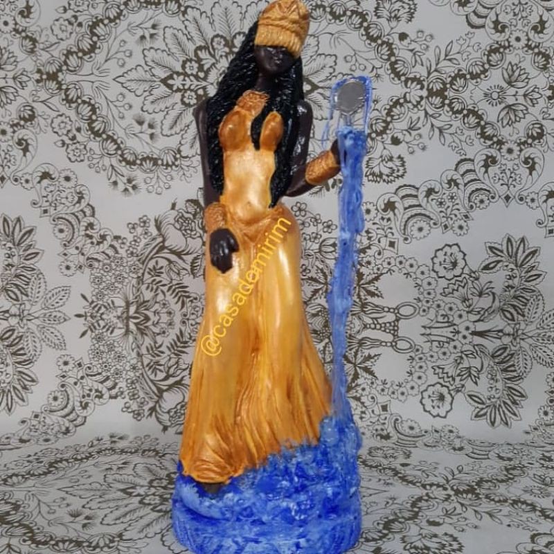 Estátua Orixá Oxum 25cm | Shopee Brasil