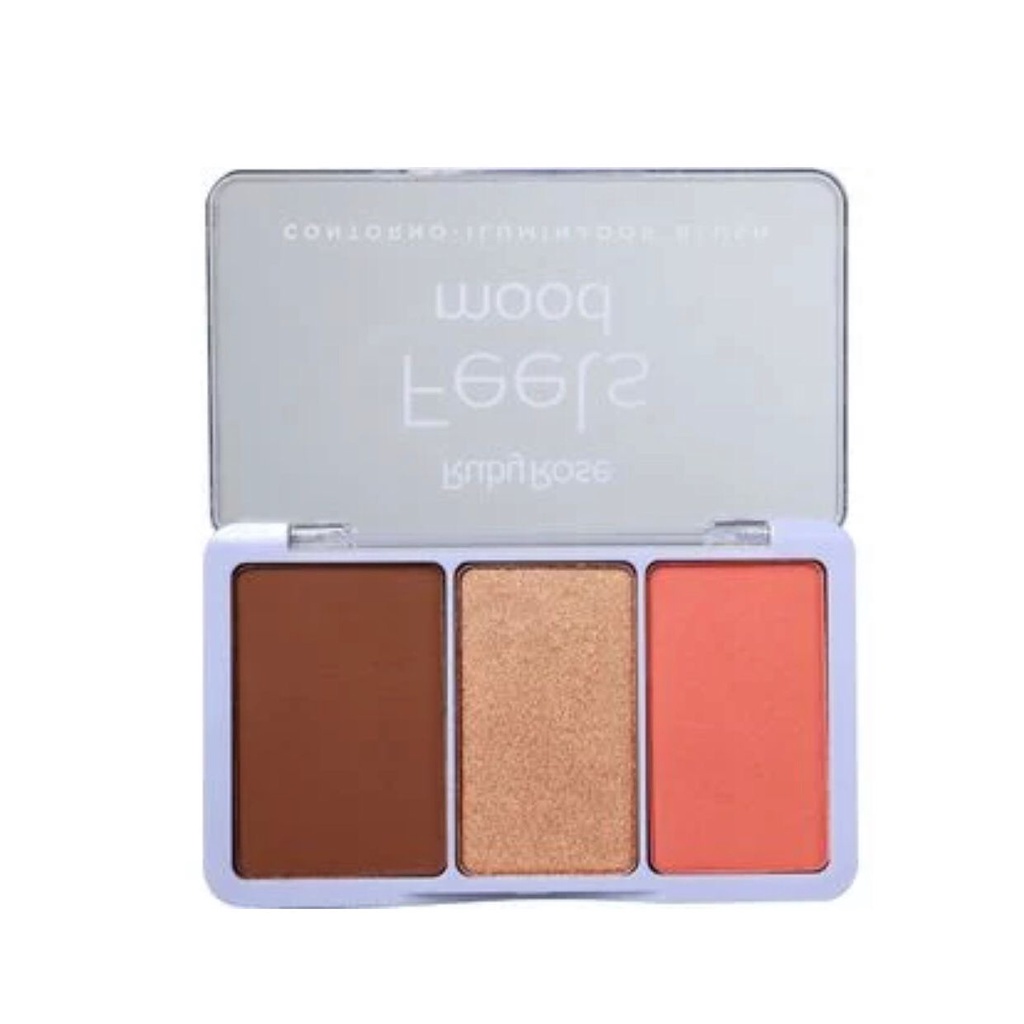 Paleta de Contorno, Iluminador, Blush Feels Mood Ruby Rose | Shopee Brasil