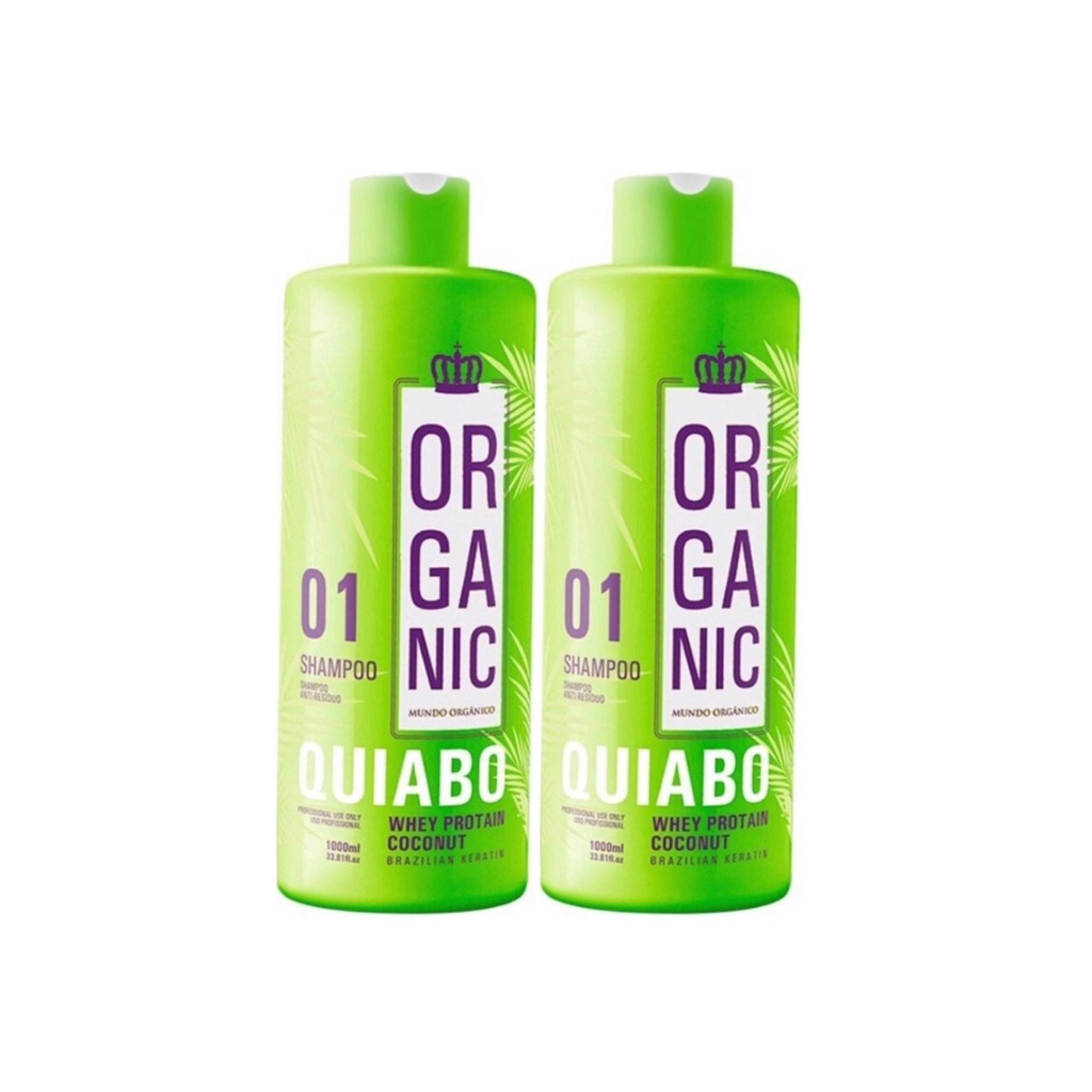 02 Shampoo Anti Residuo Quiabo Organic 1 litro mundo organico | Shopee ...