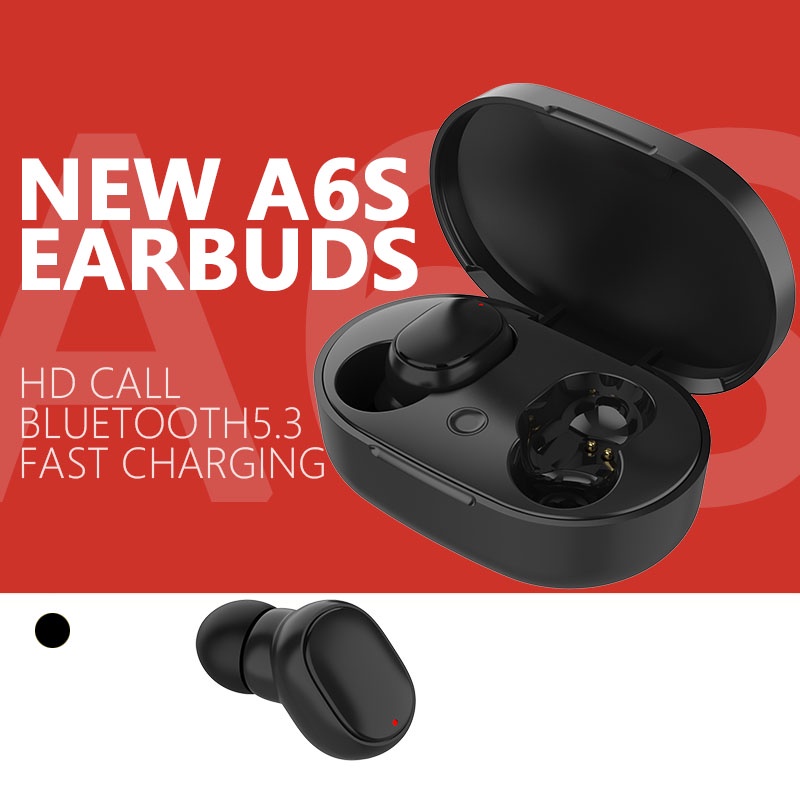 2022 Novo Fone De Ouvido A6S Type-C Bluetooth 5.3 TWS/Sem Fio HiFi Stereo/Intra-Auricular ...