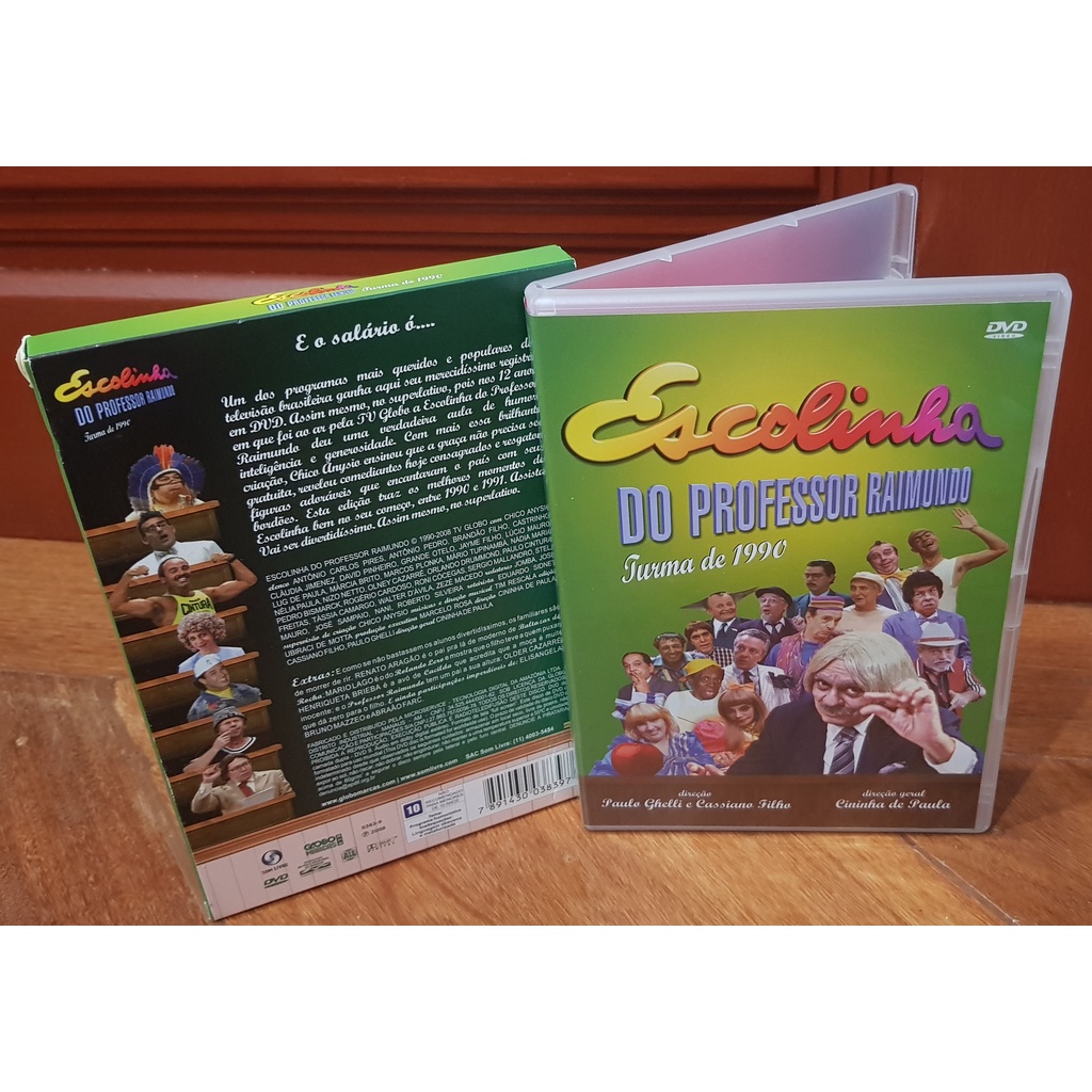 DVD Escolinha do Professor Raimundo - Encarte Original - Turma 1990 ...