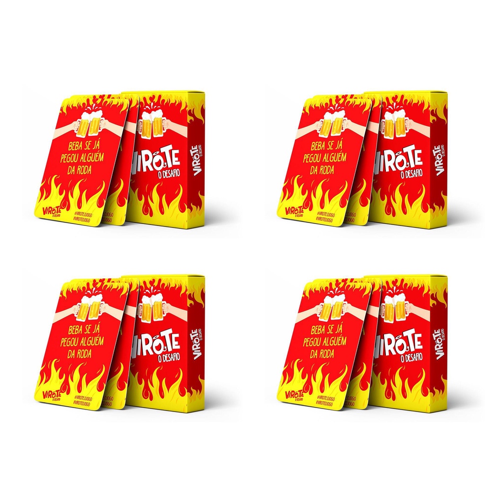 Jogo Virote O Desafio - Bebida Baralho Cartas Bebão Esquenta Escolha o ...