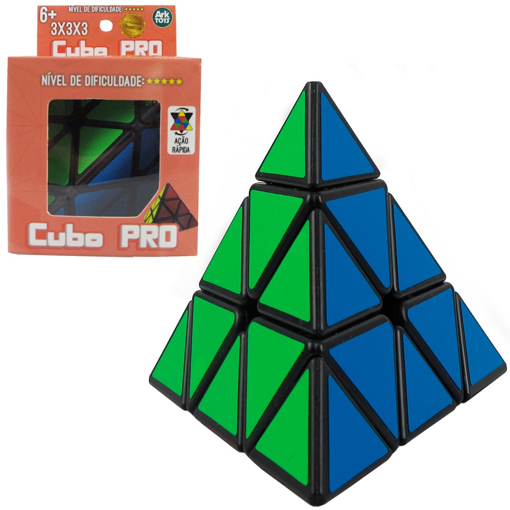 Cubo Magico Triangulo Piramide 3x3x3 Profissional - Ark Toys | Shopee ...