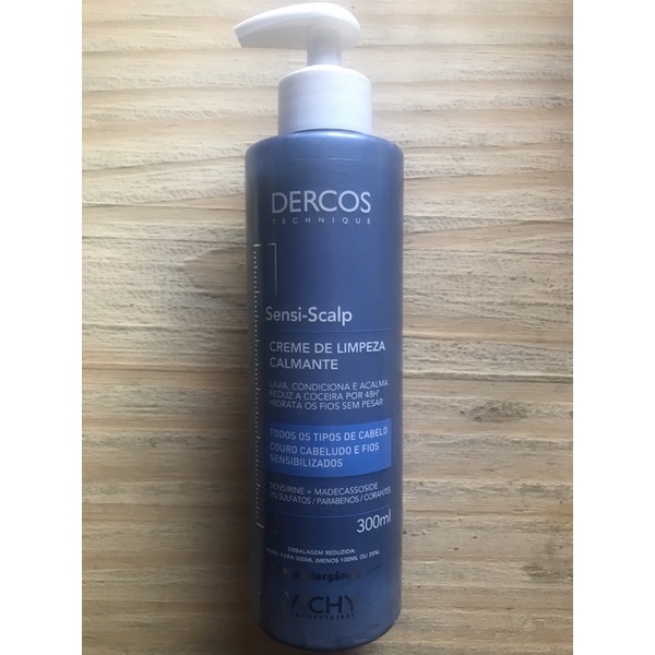 Creme de Limpeza Capitar Vichy – Sensi-Scalp Dercos - 300ml | Shopee Brasil