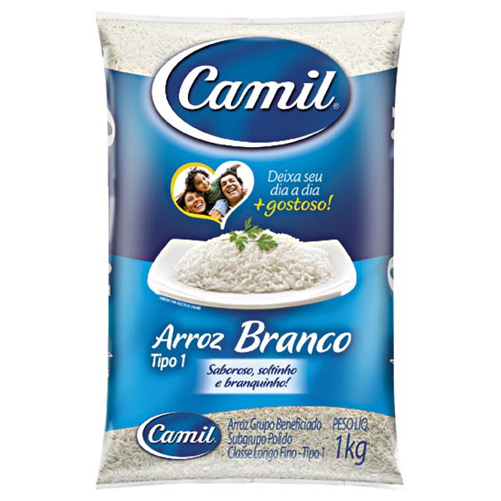 KIT COM 3 - Arroz CAMIL Tipo 1. - 1 Quilo. | Shopee Brasil