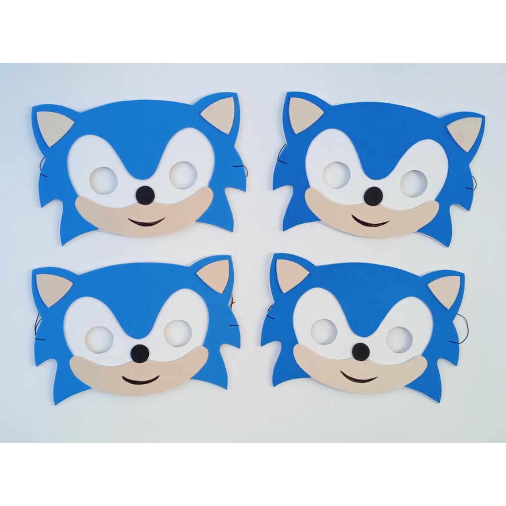 3 Máscara Sonic em EVA para Festas e Eventos | Shopee Brasil