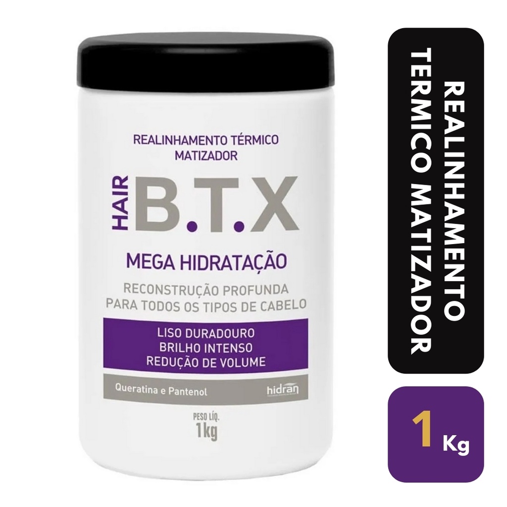 Botox Capilar B T X Matizador Mega Hidratacao Sem Formol 1kg Hidran