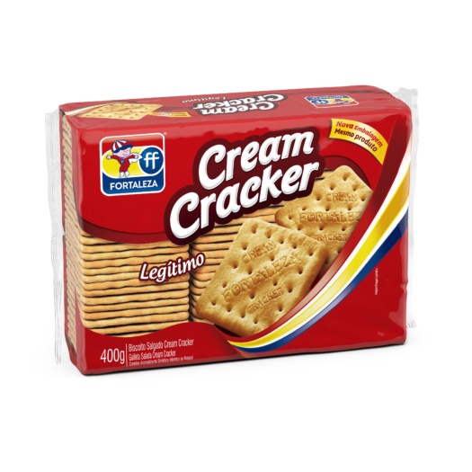 Biscoito Fortaleza Cream Cracker Legítimo 400g - Kit 3 Unidades ...
