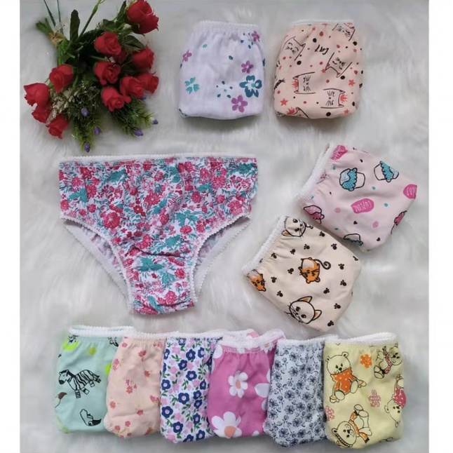Kit Calcinha Infantil Algodão 6Peças Melhor Preço Roupa de Menina ...