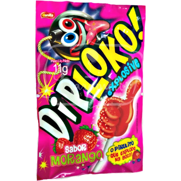 Pirulito Dip Loko 11 Gramas Danilla Foods 1 UNIDADE | Shopee Brasil