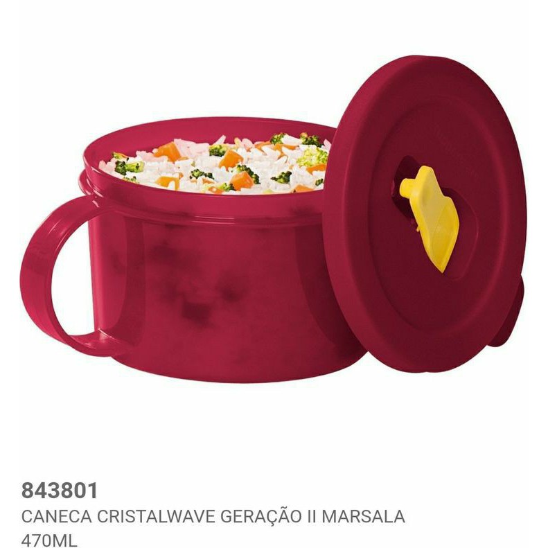 Tupperware Caneca Cristawave 470ml | Shopee Brasil