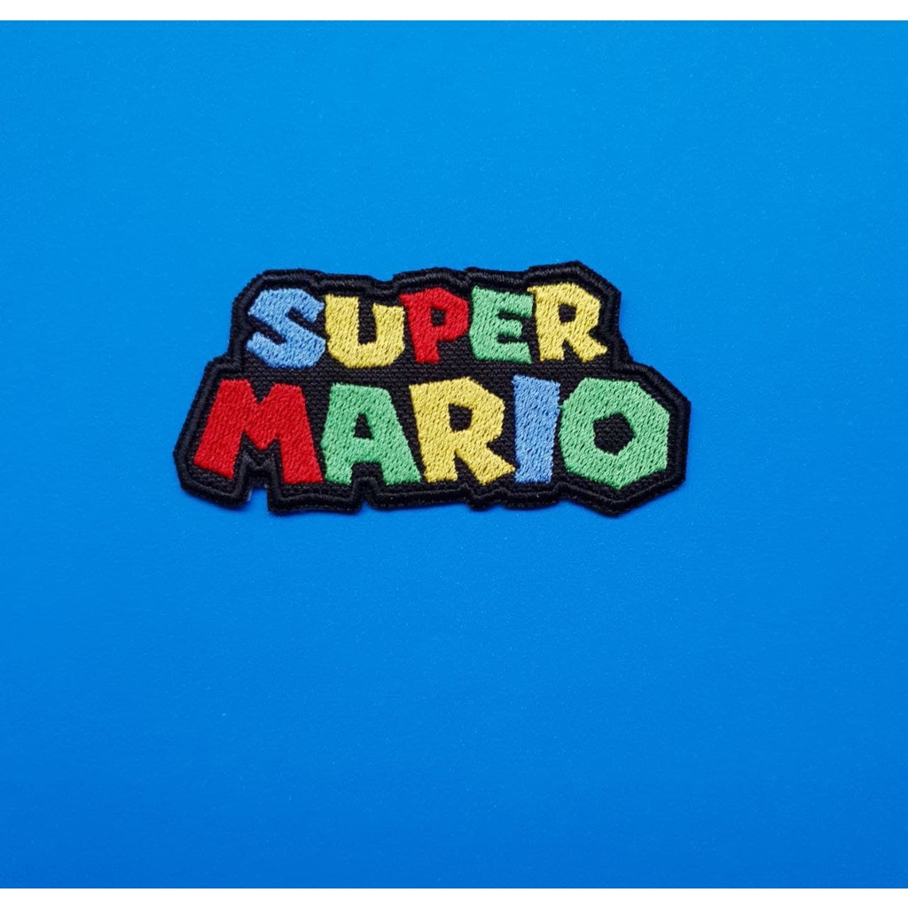 Patch Aplique Super Mario - Bordado 4,5cm x 9cm | Shopee Brasil