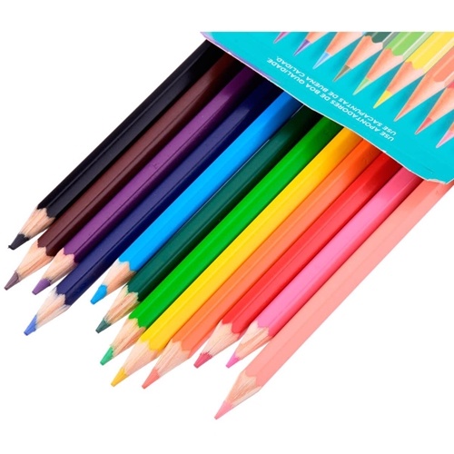 Lápis de Cor Multicolor 12 Cores Super EcoLápis Sextavado | Shopee Brasil