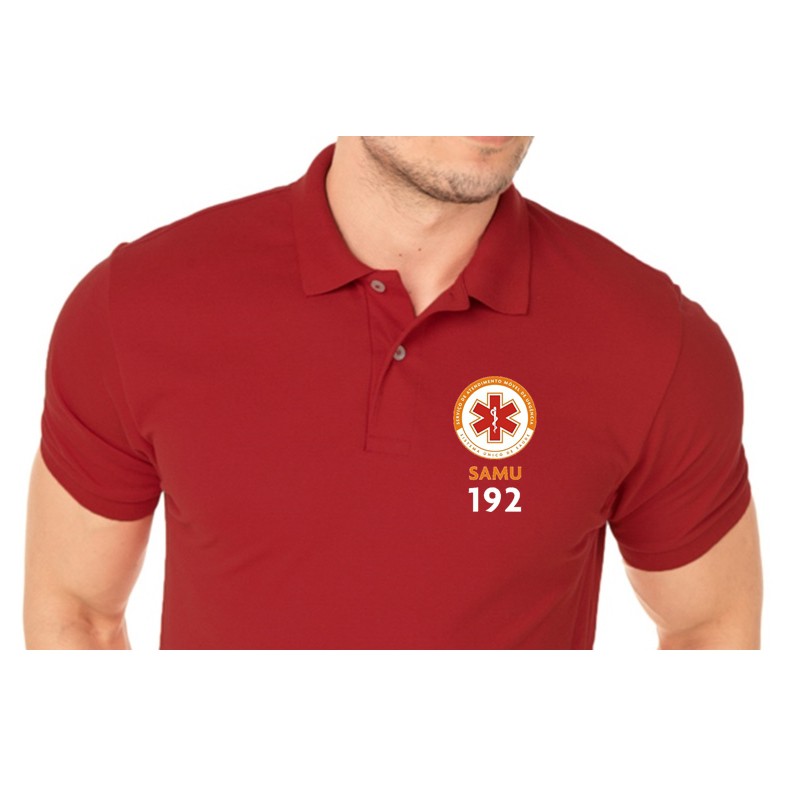 Camisa Polo Personalizada Samu 192 Bordado | Shopee Brasil