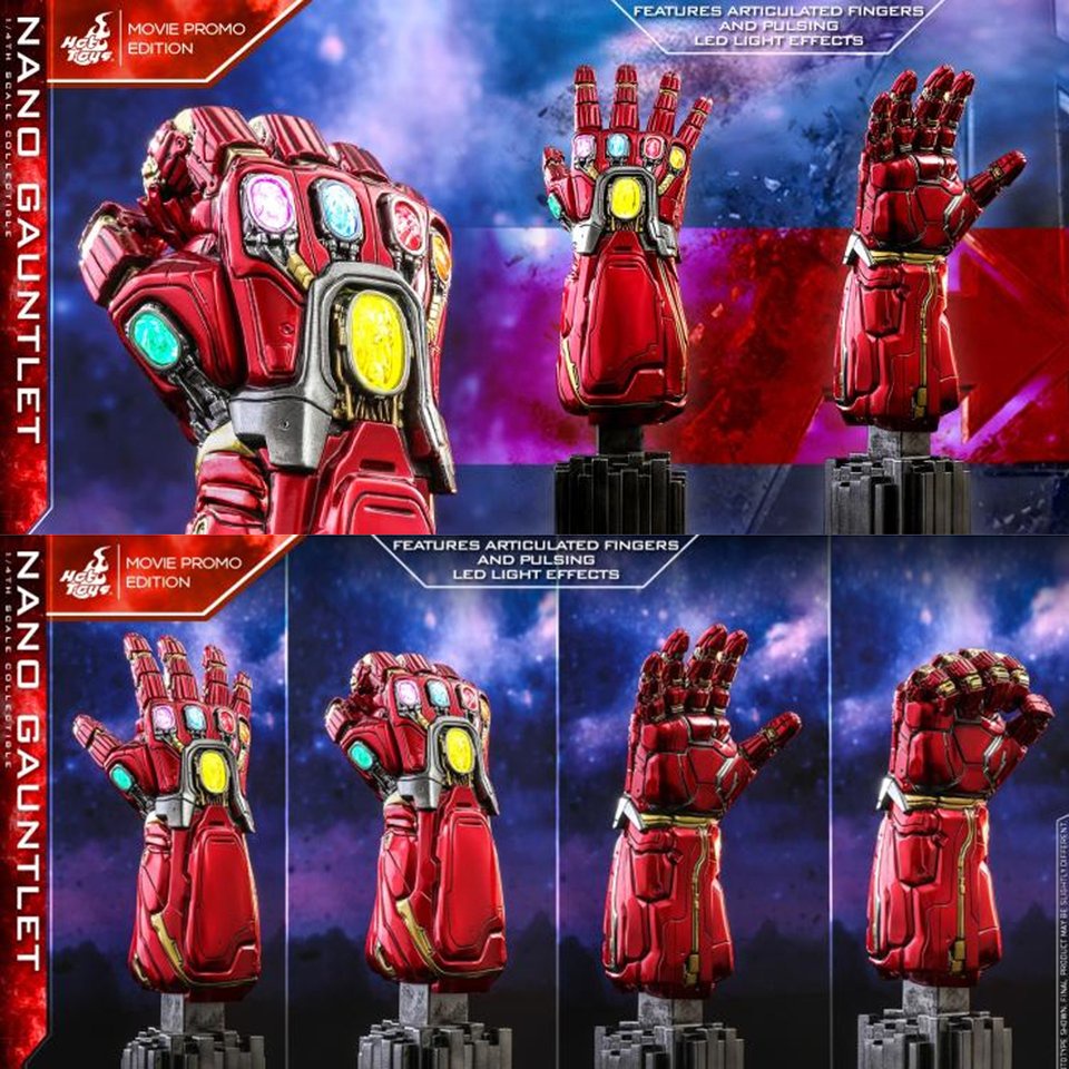 Tony Stark Luvas Vingadores Endgame Infinity Gauntlet Traje Homem De ...