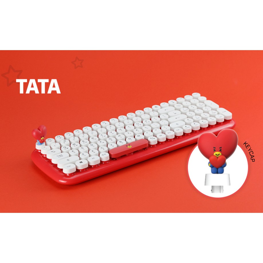 Teclado Sem Fio Bts Bt21 Oficial Baby Ver Retrô Autêntica / Bens K-Pop ...