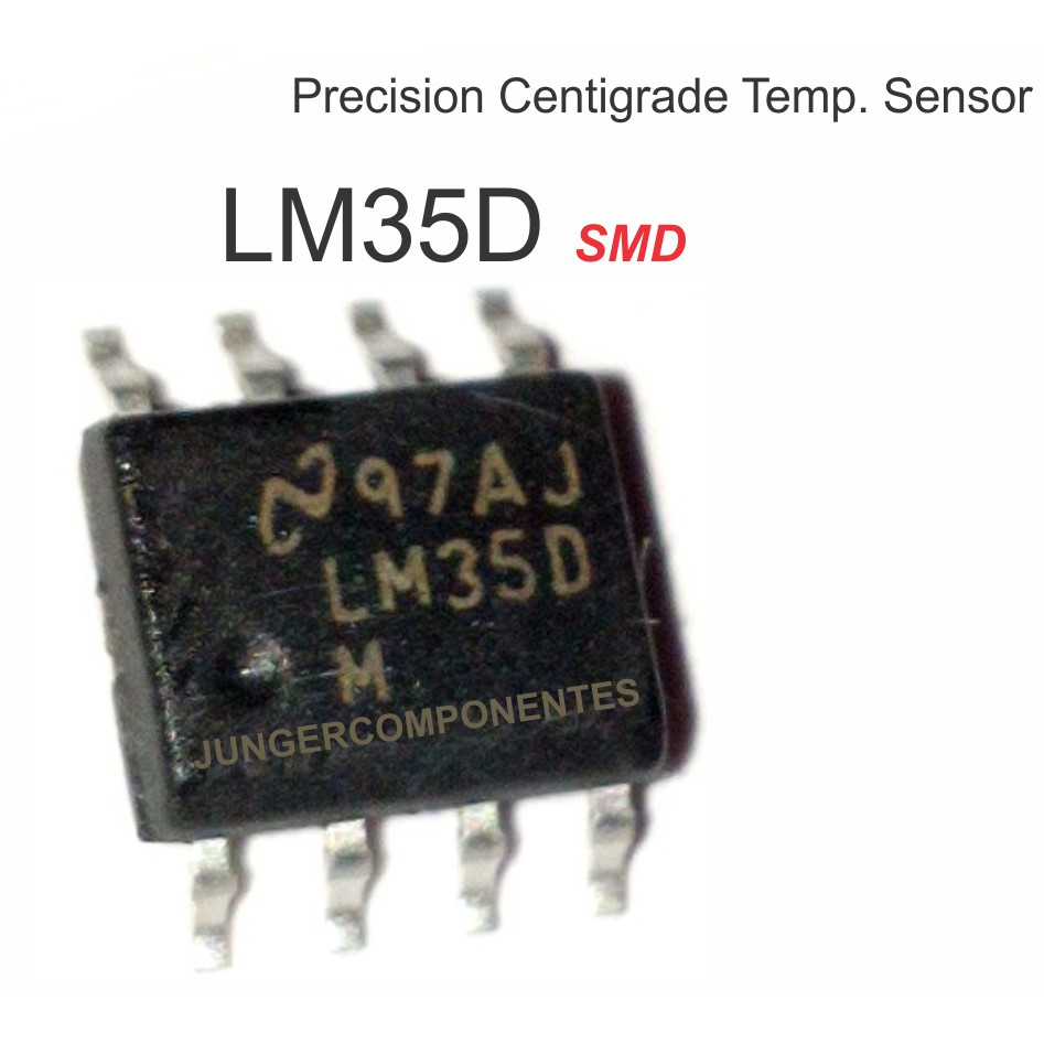 Lm35d Lm35dm Lm35d Lm35 Lm35o Lm350 Sop-8 Sensor De Temperatura Lm35d Para Arduino Lm35d ...