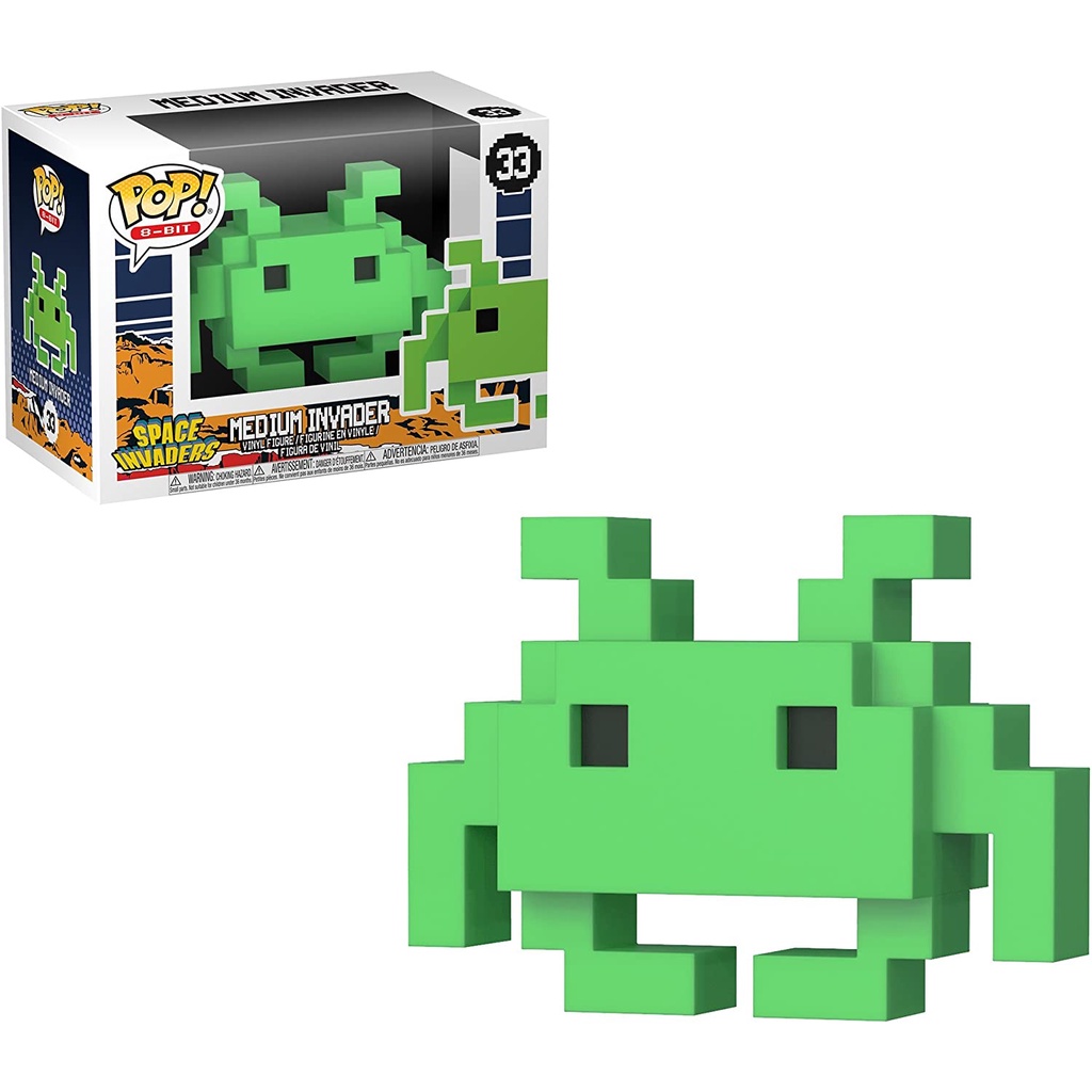 Funko Pop! 8-bit: Space Invaders - Medium Invader Green #33 Original ...