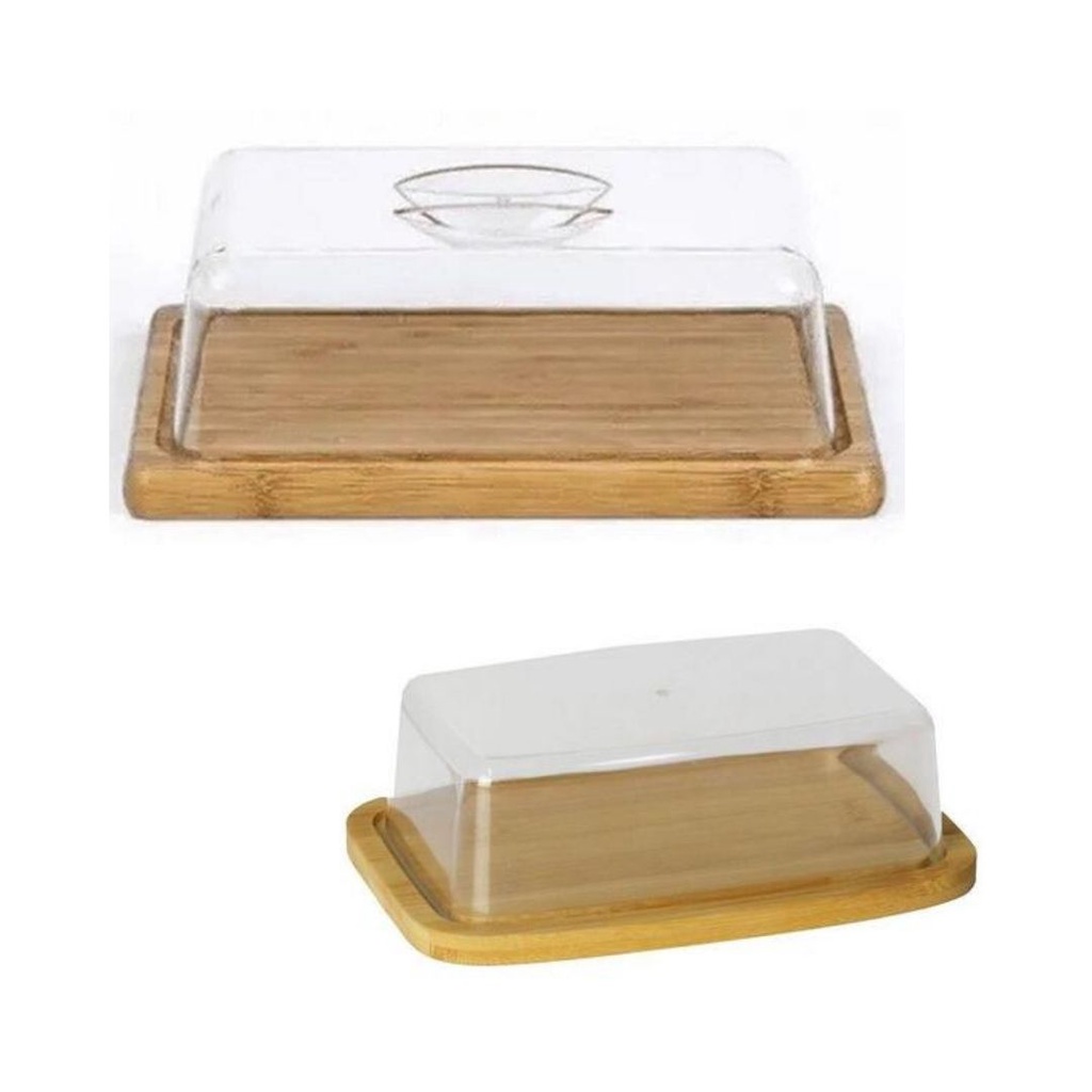 Kit Porta Frios + Porta Manteiga Manteigueira Bambu E Acrílico ... Kit Porta Frios + Porta Manteiga Manteigueira Bambu E Acrílico ...