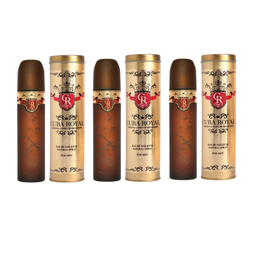Kit 3 Perfumes Tradicional Cuba Royal Paris Importados 100ml | Shopee ...