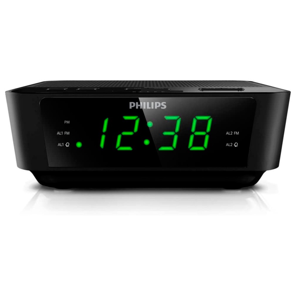 Radio Relogio Philips de Mesa Visor em LCD Despertador com 2 Alarmes ...