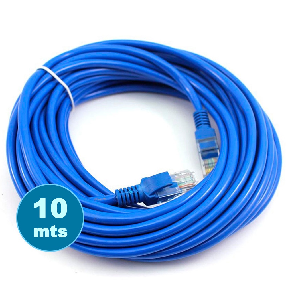 Cabo Fio Internet Rede 10 Metros C/conector Nas Pontas Rj45 | Shopee Brasil