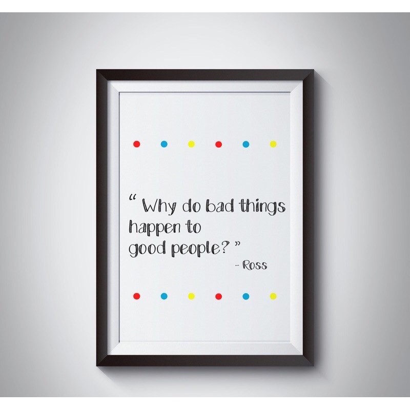 Quadro FRIENDS - Frase Ross | Shopee Brasil