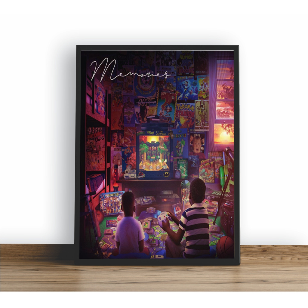 Quadro Decorativo poster Nintendo 64 - Smash Bros Retro | Shopee Brasil